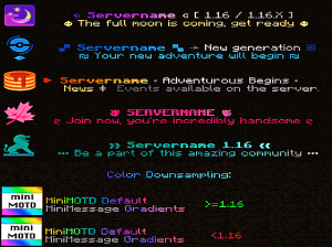 MiniMOTD-拥有RGB渐变的颜色效果插件 | 我的世界 | MC世界侠